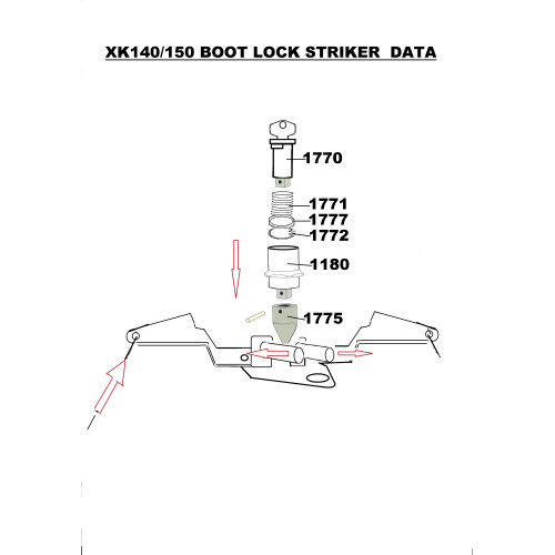 1795. XK140 Fixed Head Coupe & All XK150 models Matching Door, Boot ...