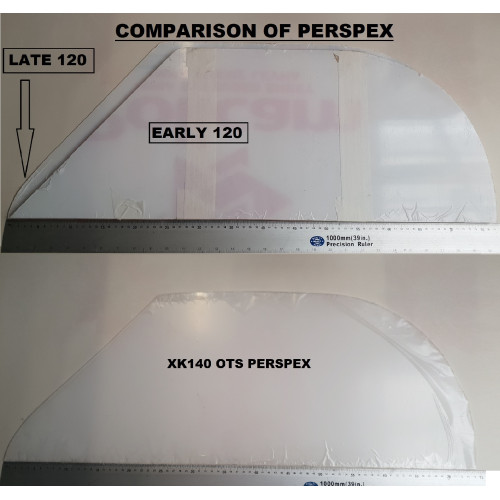 1705 XK140OTS Side Screen Frame Perspex