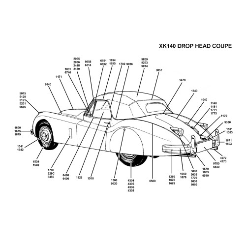 5035. XK140 & XK150 Early Plinths for Stop & Tail. Rear Light Plinths ...